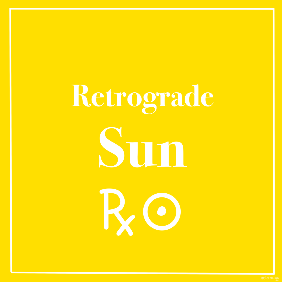 How to Interpret a Retrograde Sun
