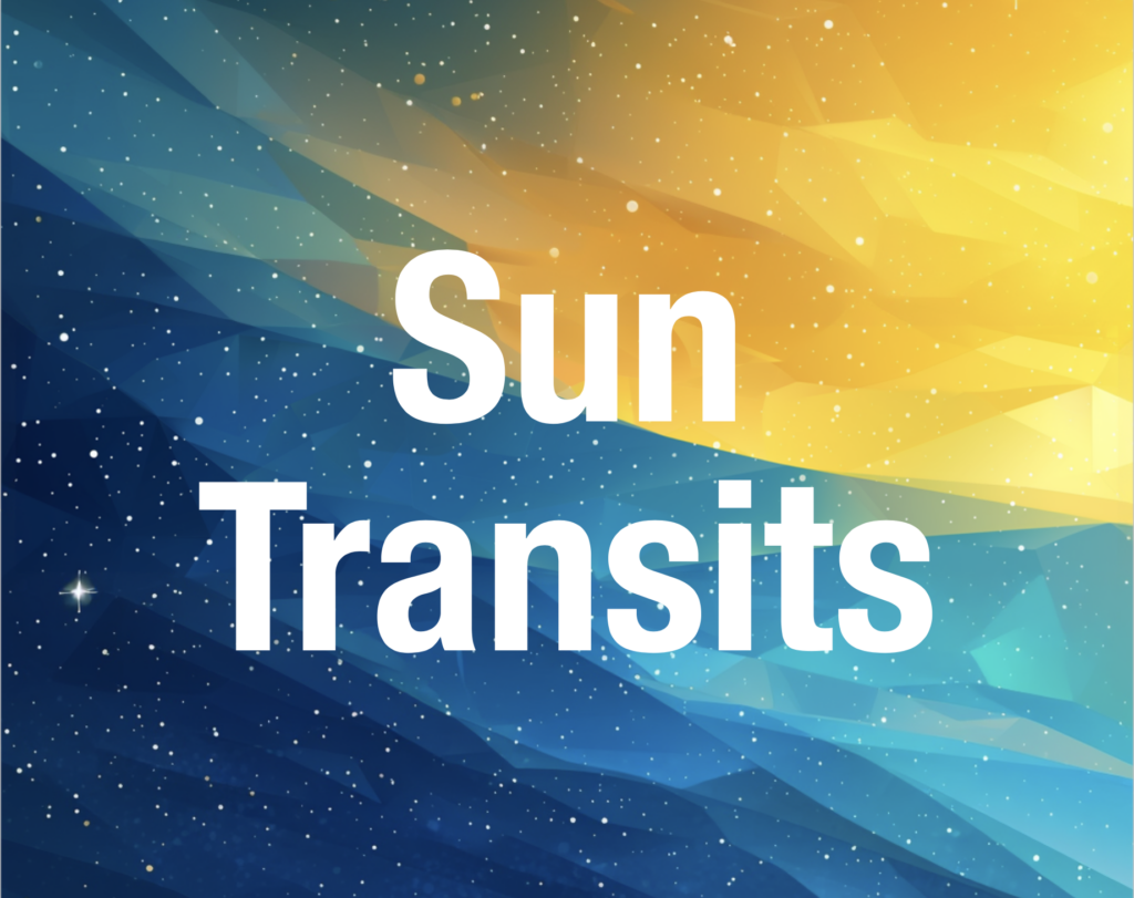 Sun Transits and the Solar Cycle - Starzology